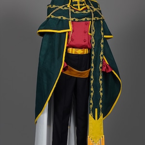 Fantasy Royal Herald Cape Pattern | Two-layer High Collar Cloak Free ...