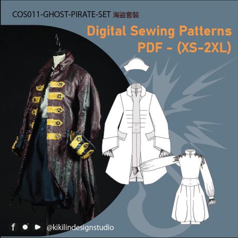 Pirate Clothing Patterns - Etsy