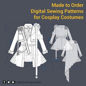 Custom Sewing Pattern Drafting Service | Made-to-order PDF Design (XS ...