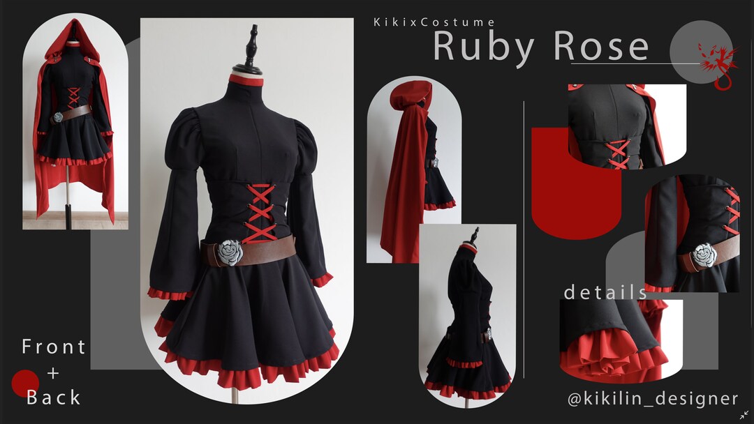 Cosplay | RWBY Ruby Rose Costume - Made to Order - Etsy