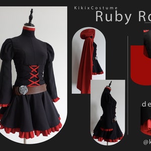 Cosplay | RWBY Ruby Rose Costume - Made to Order - Etsy