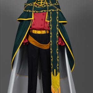Fantasy Royal Herald Cape Pattern | Two-layer High Collar Cloak Free ...