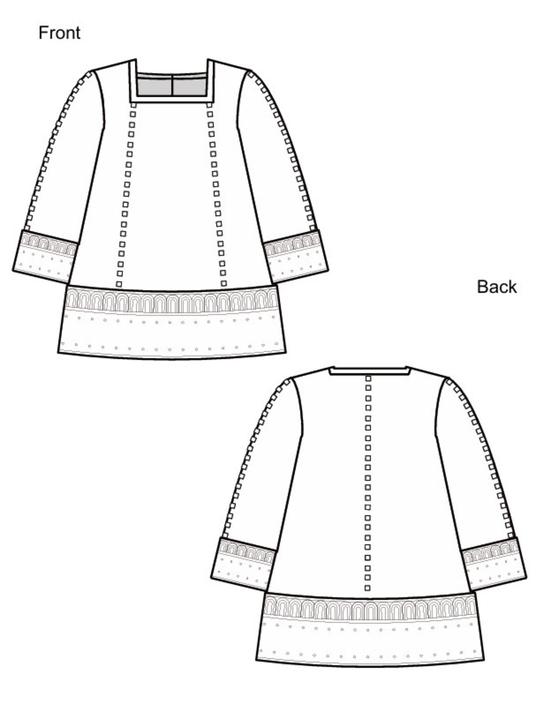 Digital Anya Uniform Sewing Pattern File XS-M - Etsy