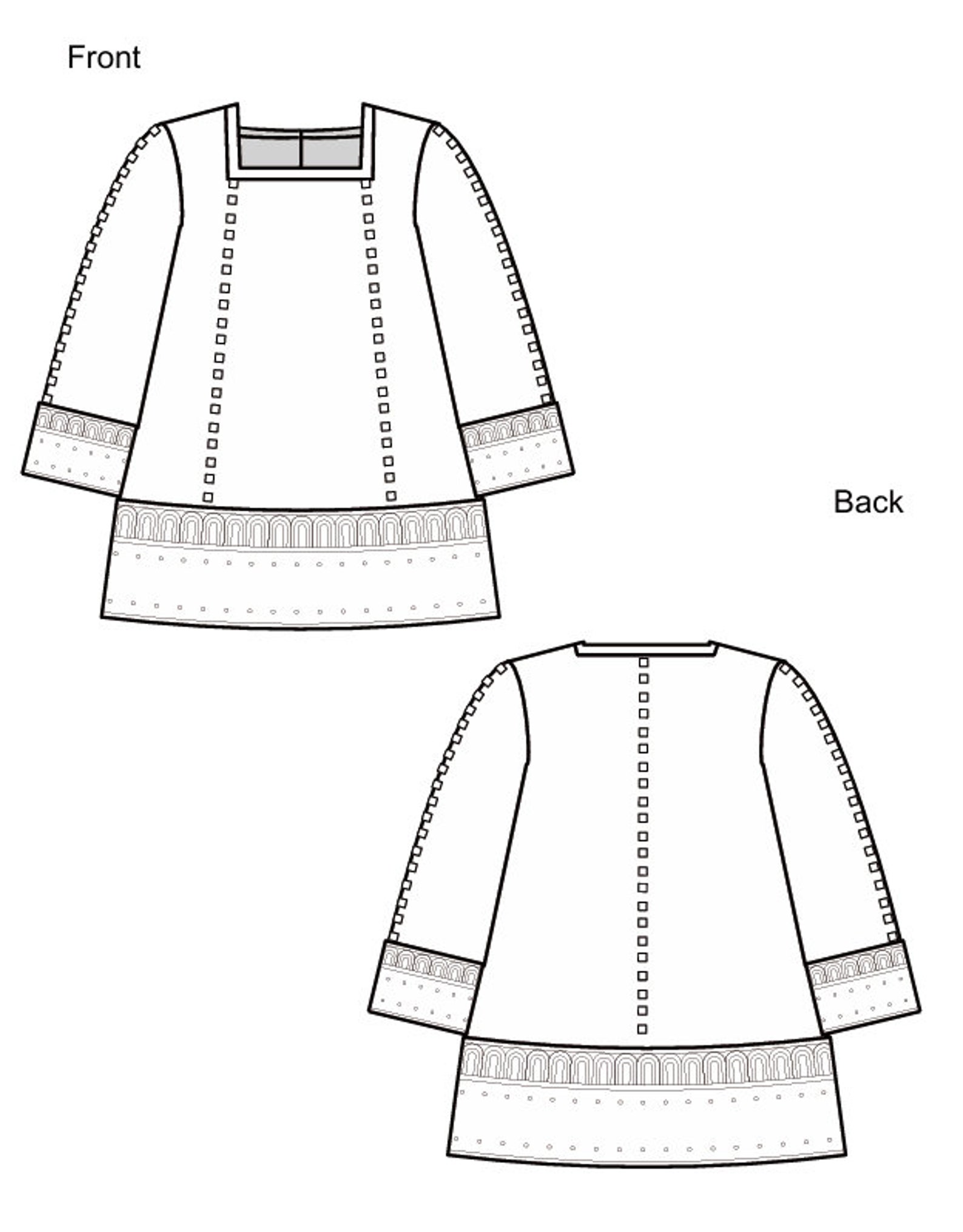 Digital Anya Uniform Sewing Pattern File XS-M - Etsy