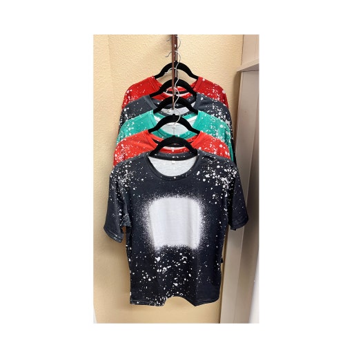 Bleached Blank Tee Bleachedt-shirt Distressed Tee - Etsy