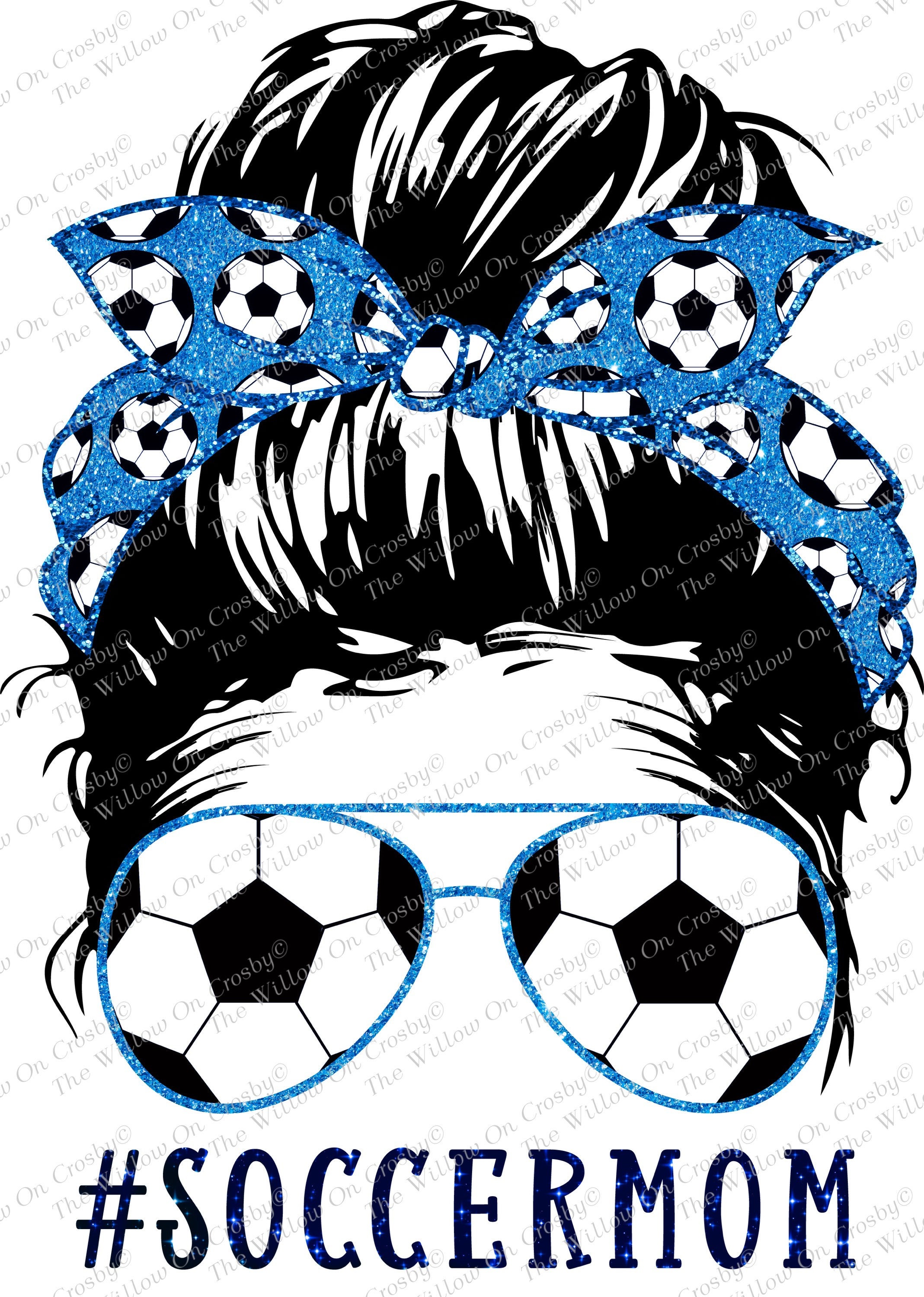 Mom Life Soccer Bun Sublimation Transfer - Etsy