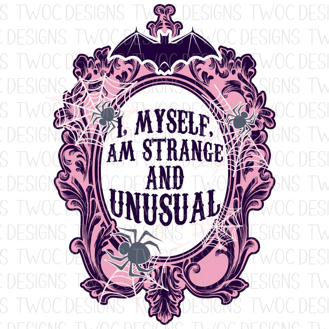 Strange and Unusual Web Spider Mirror Pink Sublimation - Etsy