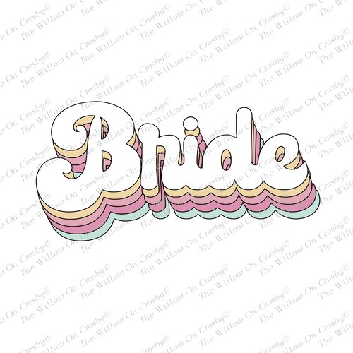 Bride SVG File Retro Bride Svg Bride Sublimation Bridal - Etsy
