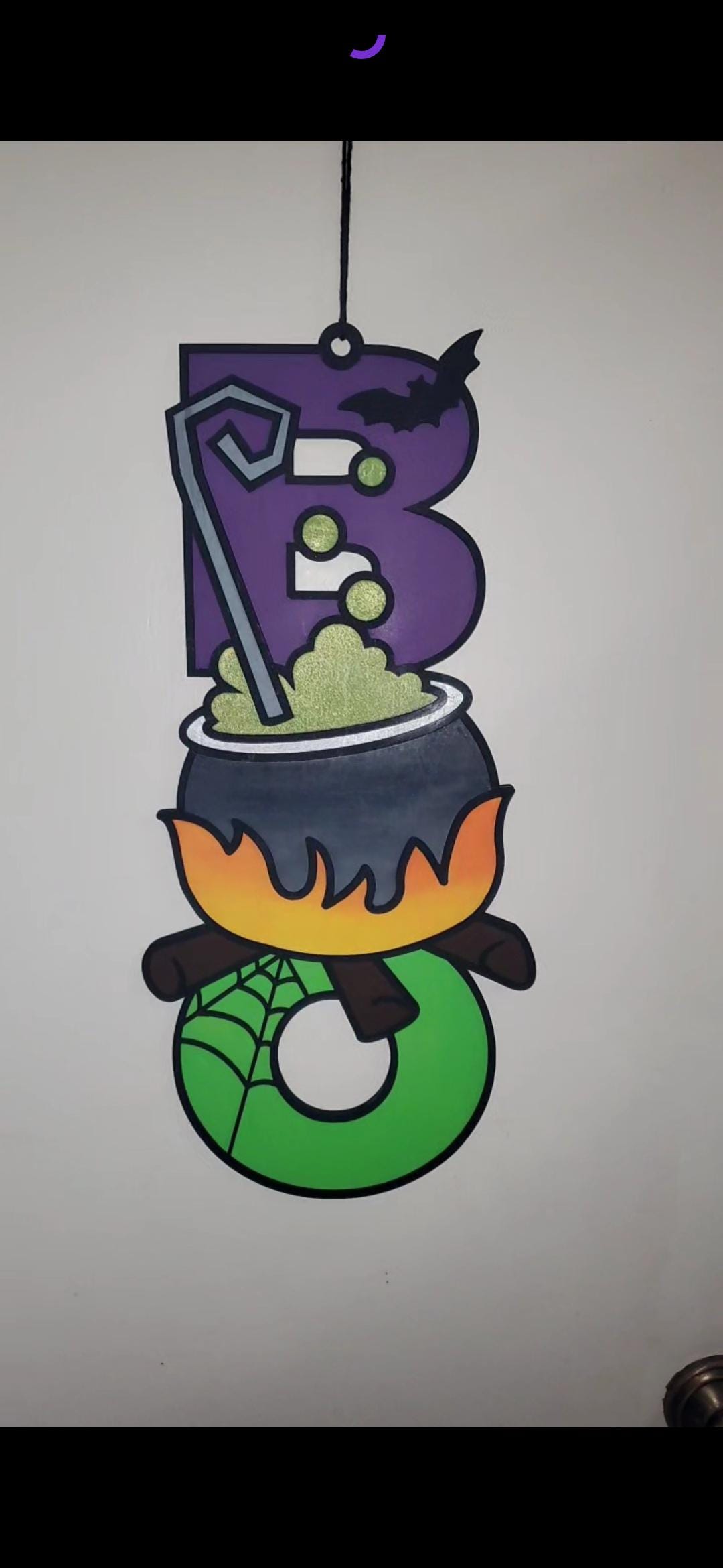 BOO Halloween Door Hanger 18 Inch Sign - Etsy