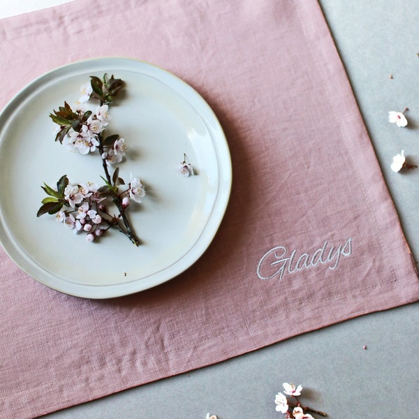 Monogram Placemats - Etsy