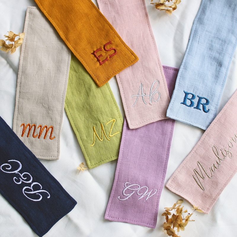 Monogrammed Bookmark - Etsy