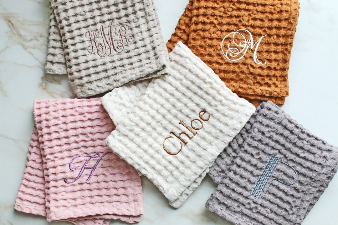 Waffle Face Cloth. Set of 4,6,8,10 Natural Linen Dish Cloths. Linen ...