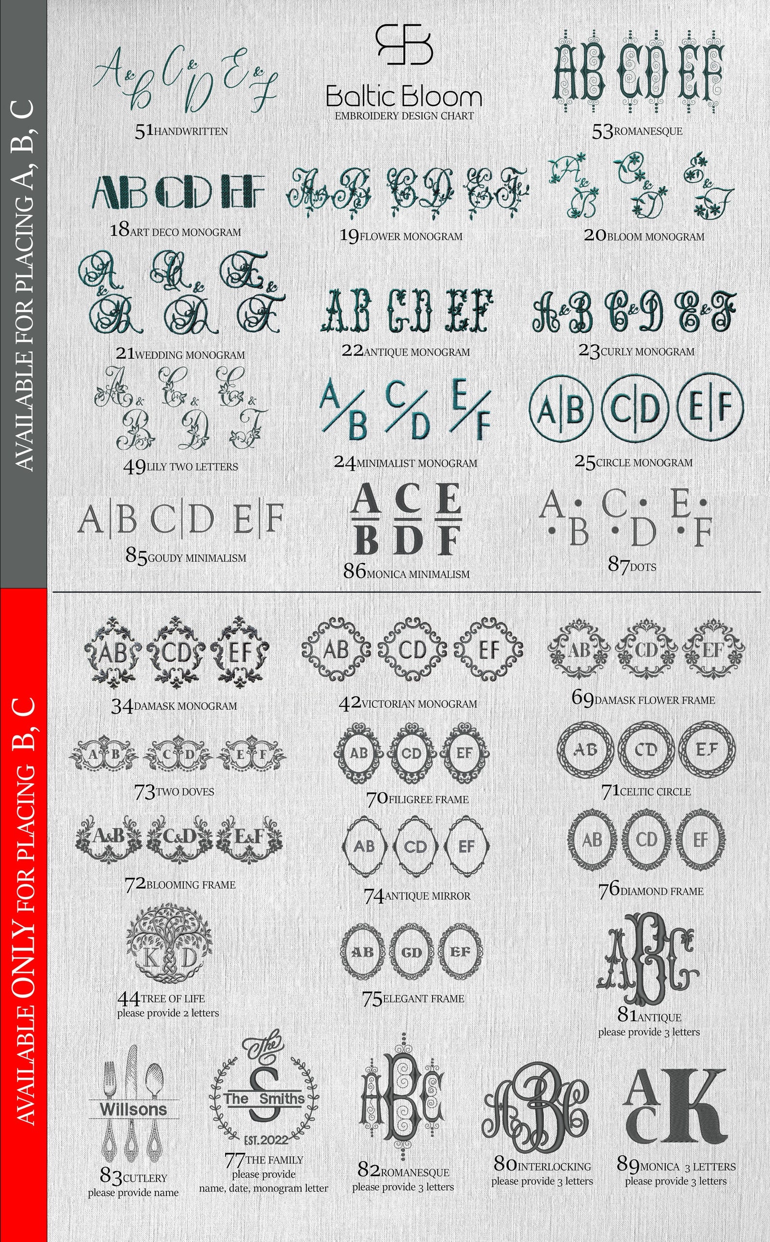 Embroidered Napkins Letter Monogrammed Napkins Dinner - Etsy