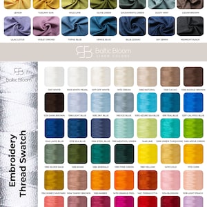 Linen Embroidered Double Layer Coasters | SET OF 4,6,8,10,12. Natural ...