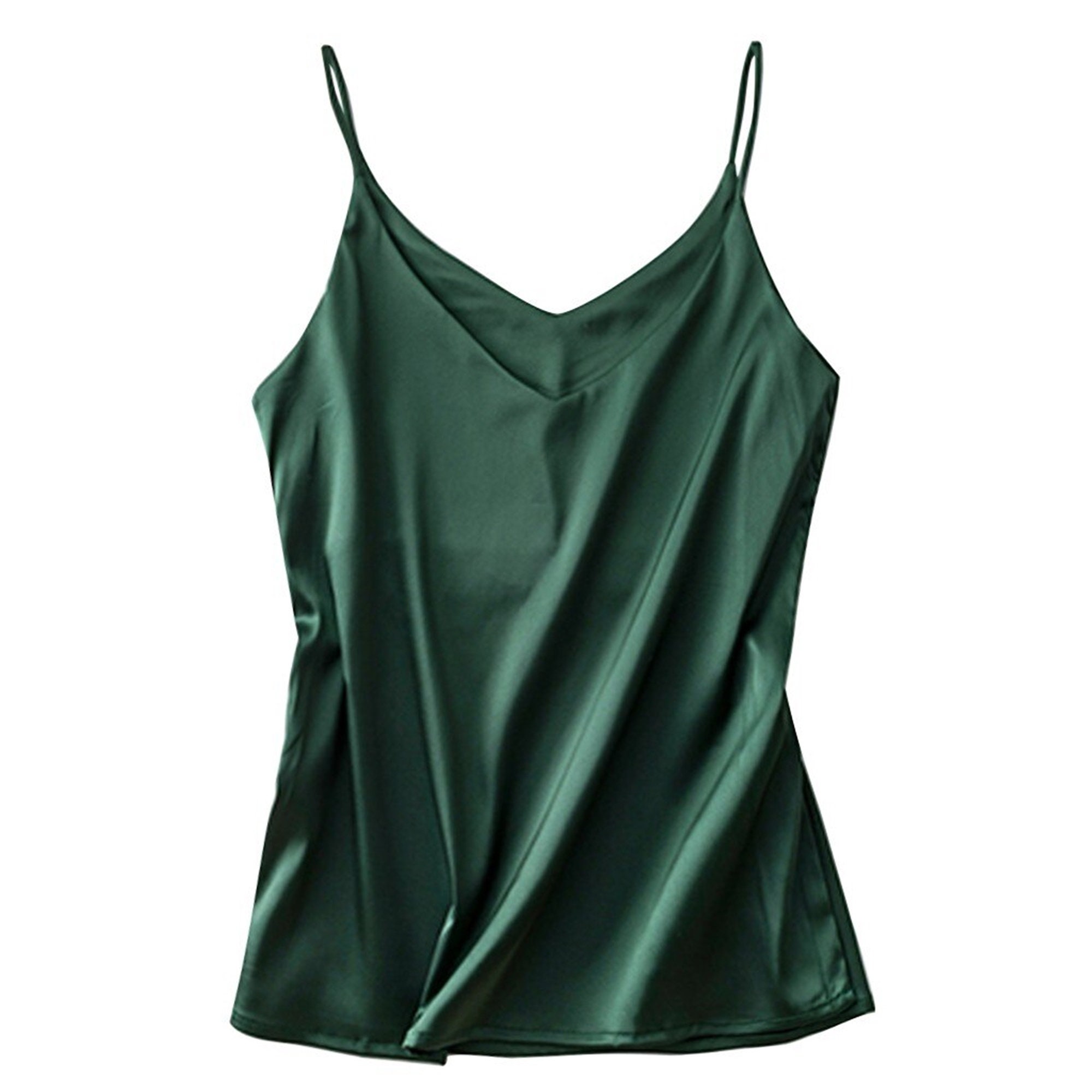 Satin Silk Tank Tops Women Summer Camisole Plus Size M Xxl Etsy