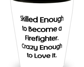 Firefighter Shot Glass - Etsy