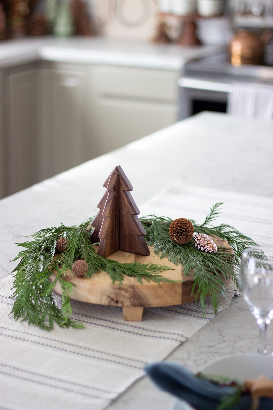 6 Black Walnut Christmas Tree Modern Winter Decor - Etsy
