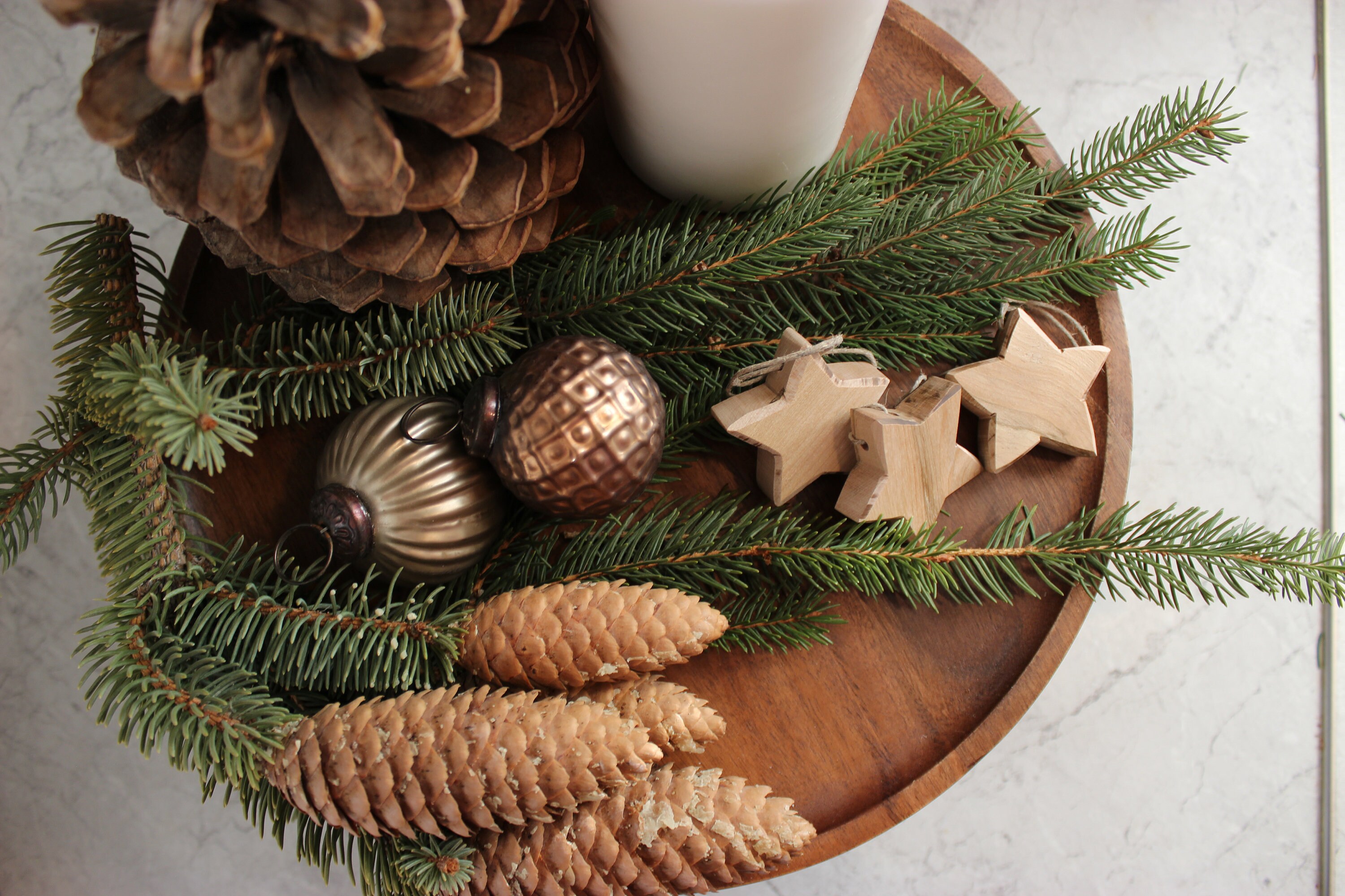 Small Wooden Star Christmas Tree Ornaments Handcrafted set of | Etsy
