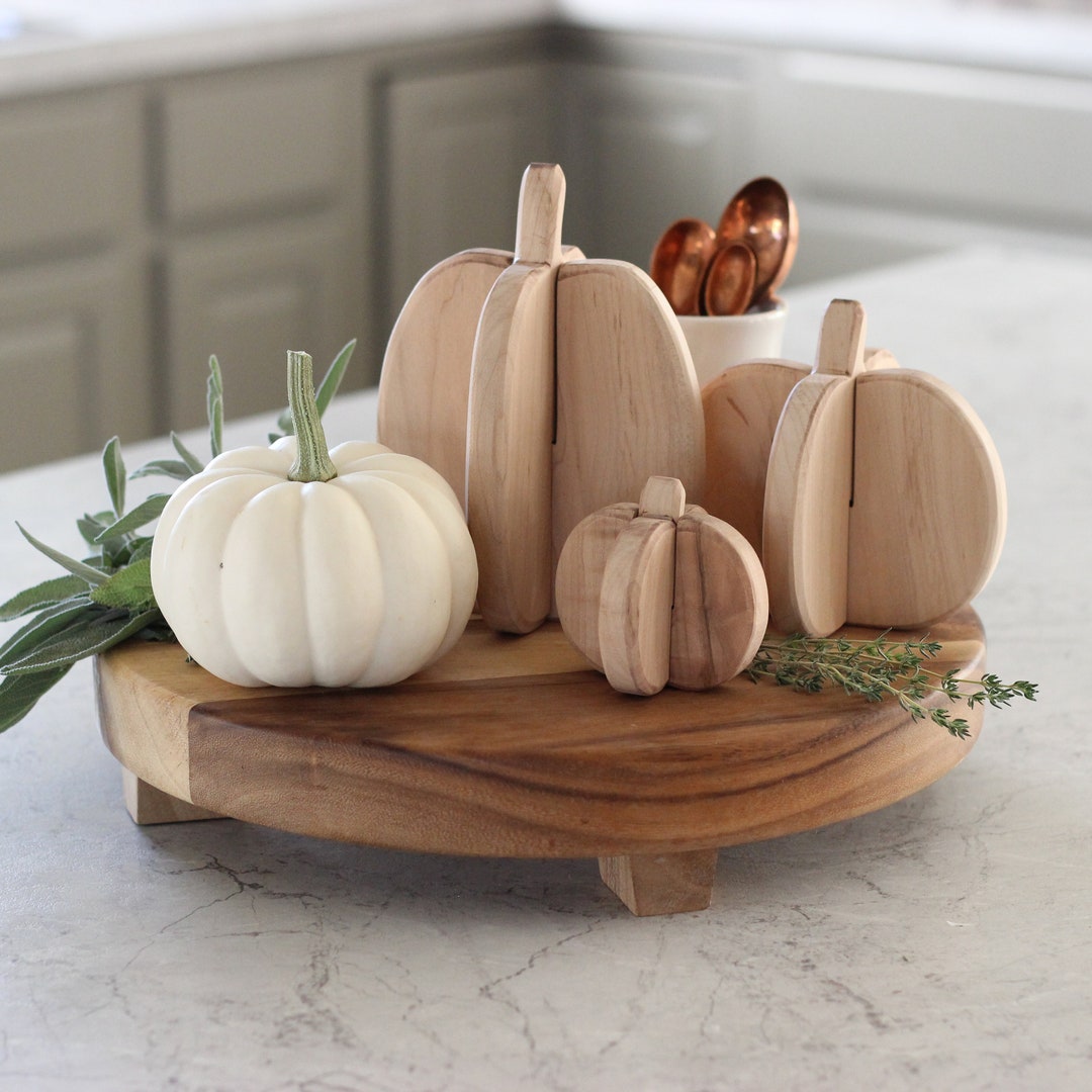 Wooden Pumpkin Set WITHOUT Finish~ Fall Farmhouse Decor - Etsy