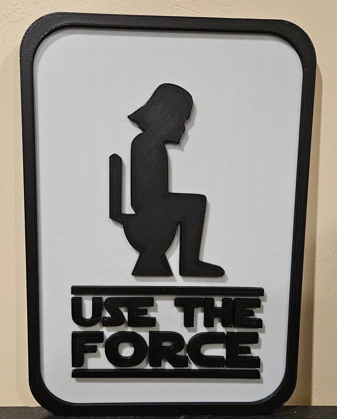 Use the Force - Star Wars - Bathroom Sign - Toilet Humor - Funny ...