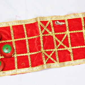 Traditional Ancient Indian Chess - Handcrafted Chopad Chaupar Game With ...