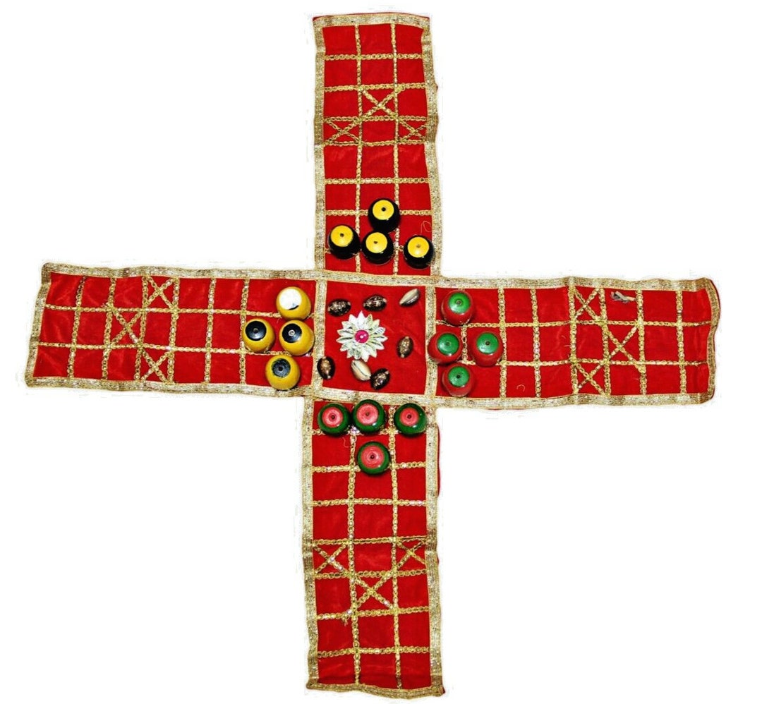 Traditional Ancient Indian Chess, Chopad Chaupar Game, Handcrafted ...
