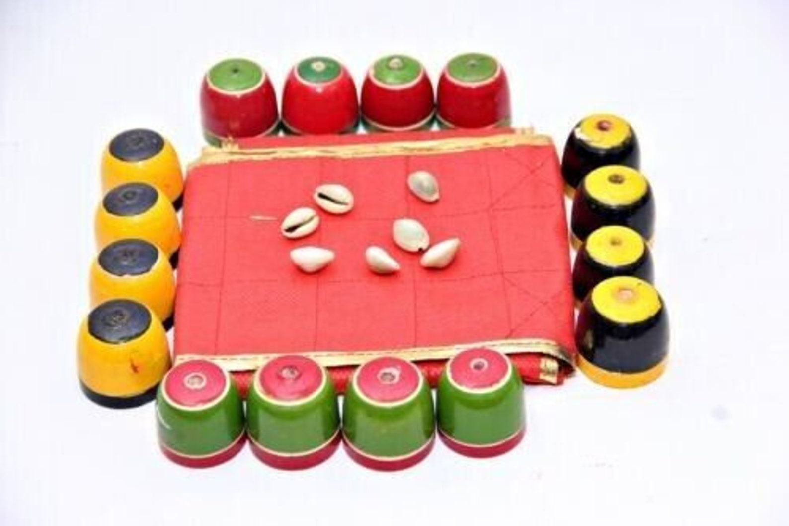 Traditional Ancient Indian Chess - Handcrafted Chopad Chaupar Game With ...
