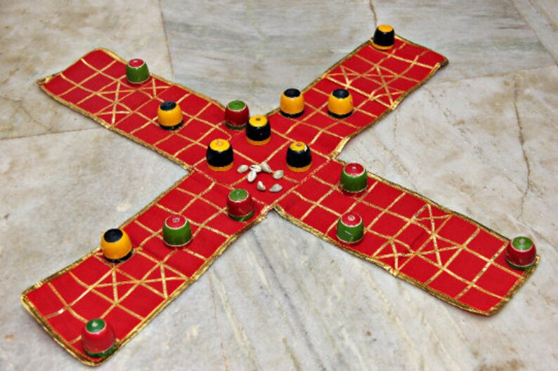 Traditional Ancient Indian Chess Game, Chaupar/pachisi Set, Indian Ludo ...
