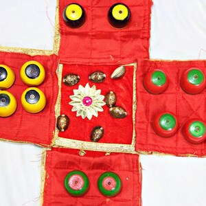 Traditional Ancient Indian Chess - Handcrafted Chopad Chaupar Game With ...