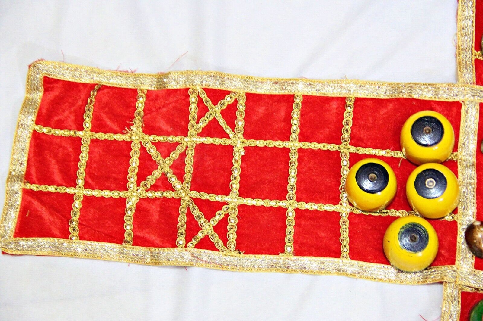 Traditional Ancient Indian Chess - Handcrafted Chopad Chaupar Game With ...