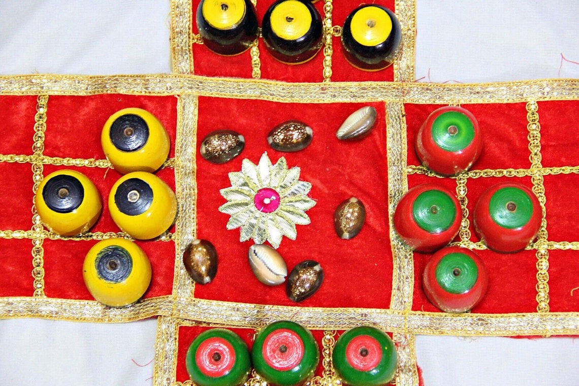 Traditional Ancient Indian Chess, Chopad Chaupar Game, Handcrafted ...