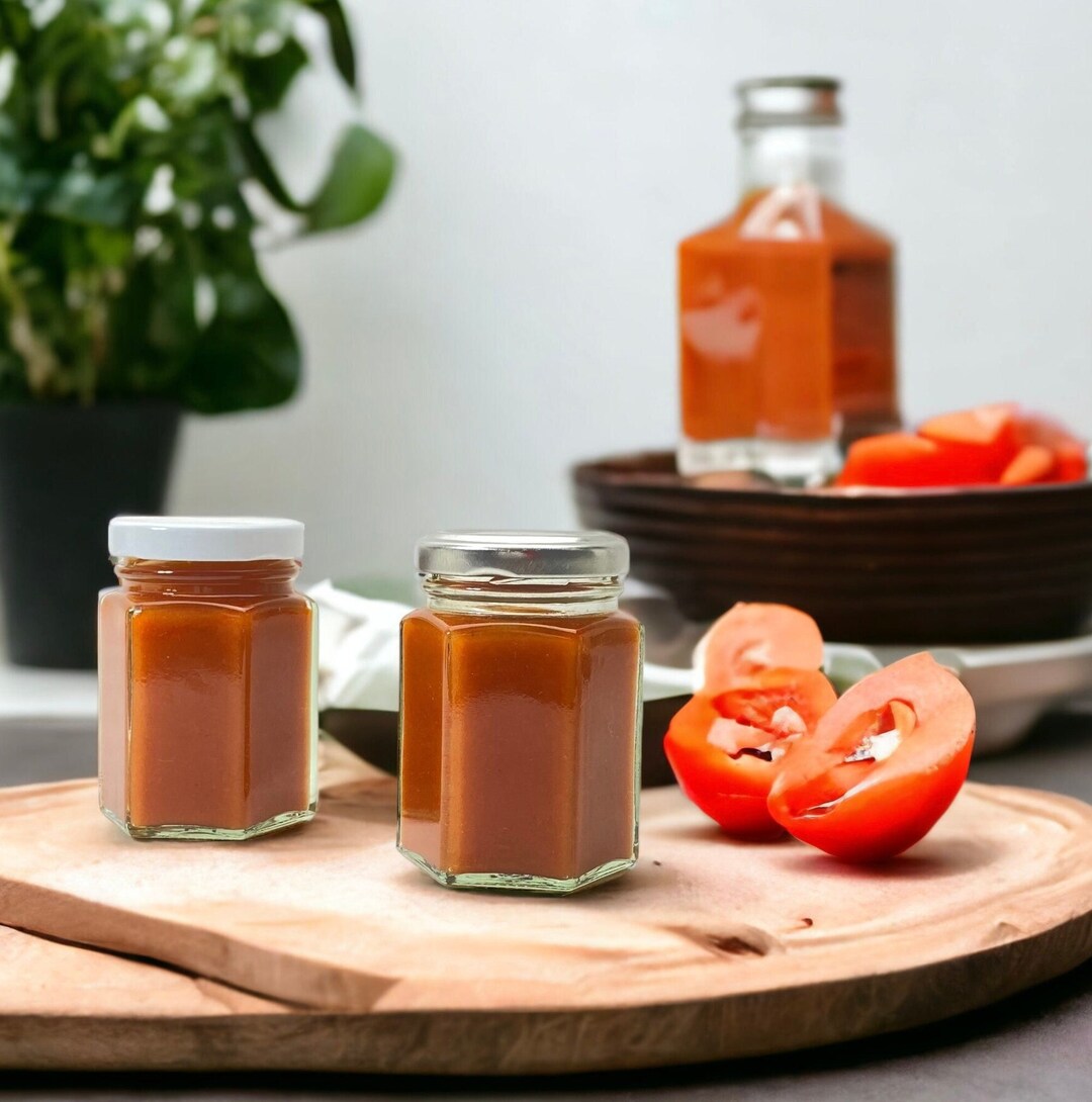 110ml Hexagonal Shaped Jars Made From Recycled Glass. Perfect for Jam ...