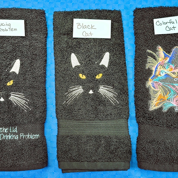 Embroidered Cats - Etsy