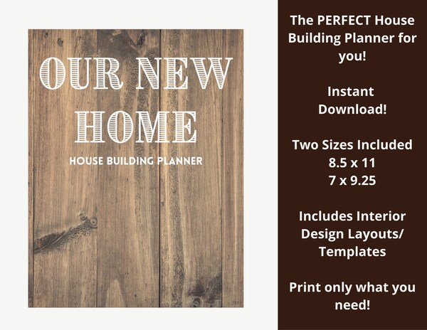 OUR NEW HOME Moving in Planner Printable A4/A5 Pdf Planner & Checklists ...
