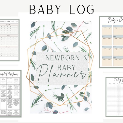Newborn Planning Kit Baby Planner New Mom Planner Baby - Etsy