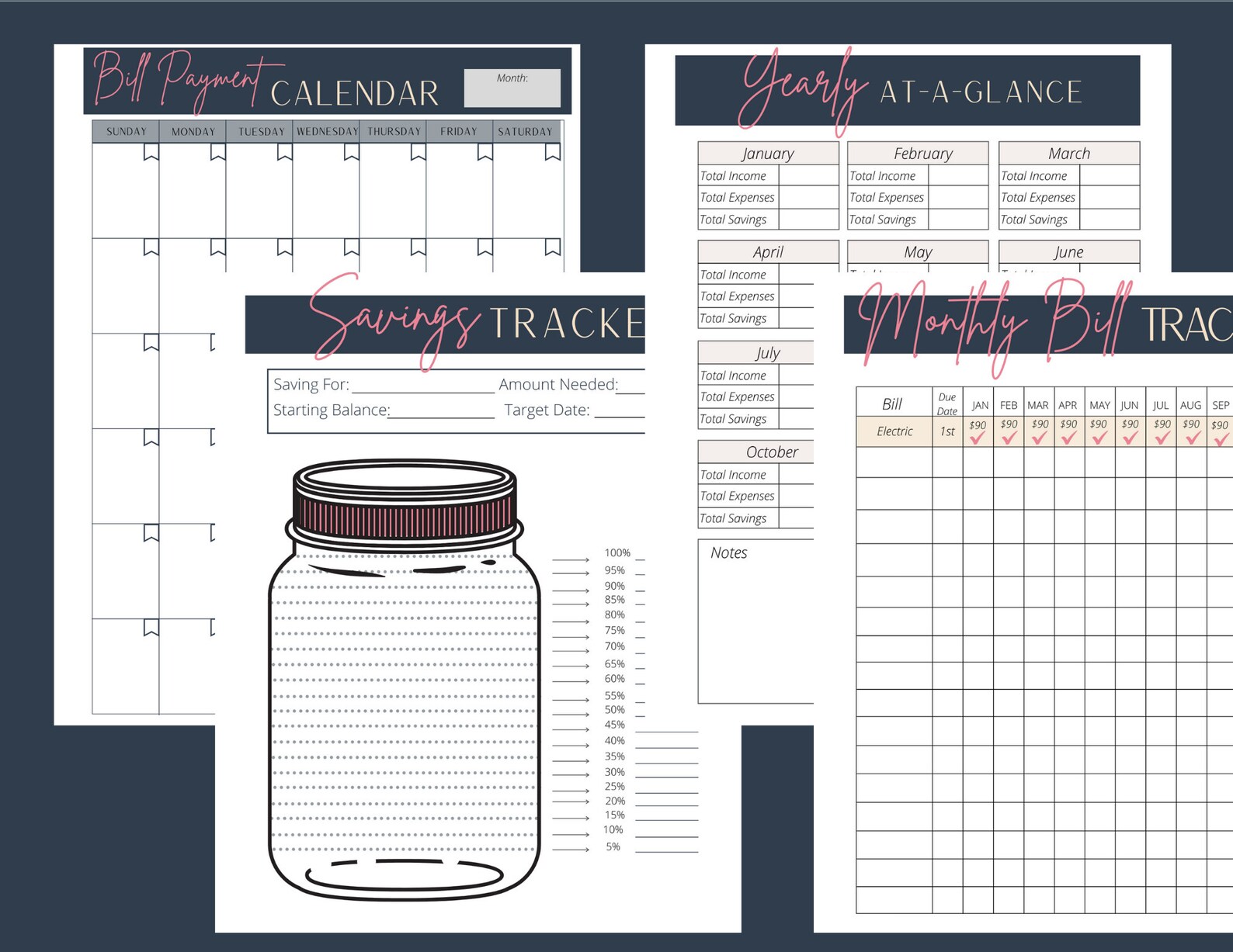 Finance Log - Personal Finance Planner - Happy Planner Classic & BIG ...
