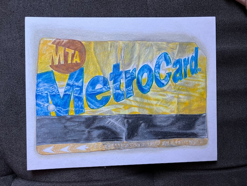 Crumpled MTA Metrocard (PRINT) - Etsy