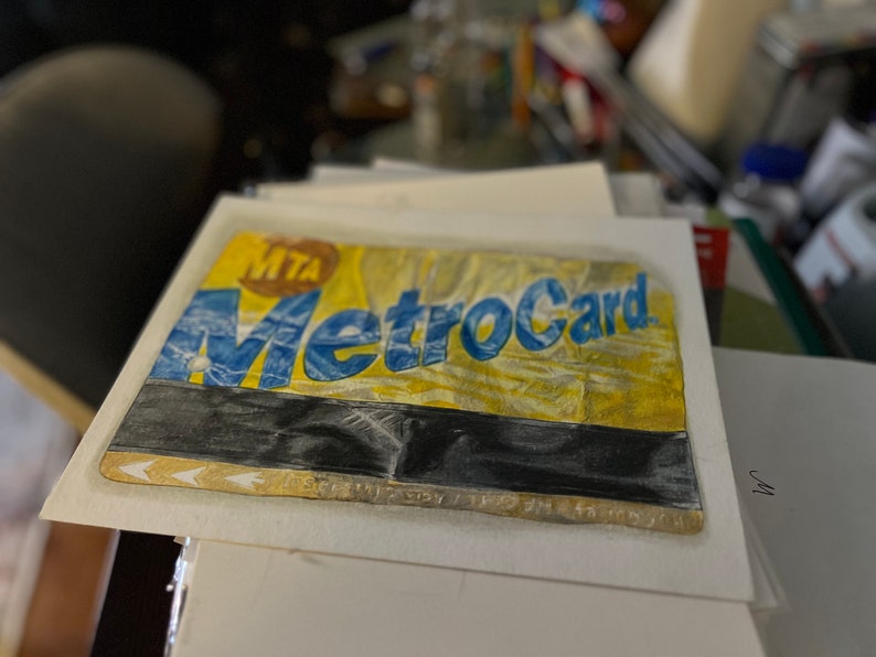 Crumpled MTA Metrocard (PRINT) - Etsy