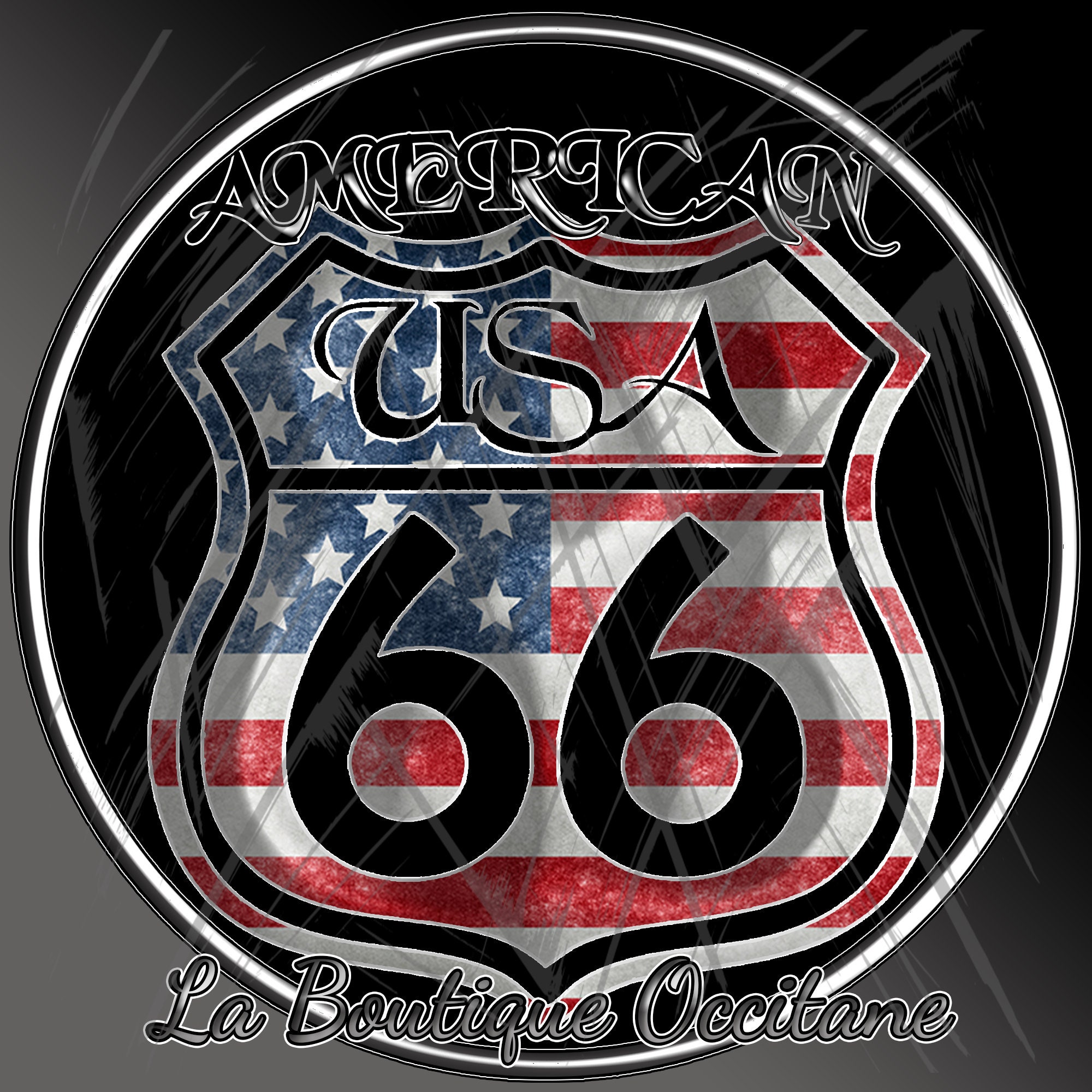 Logo Design Route 66 Vintage USA PNG Flag USA Vintage Digital Design ...