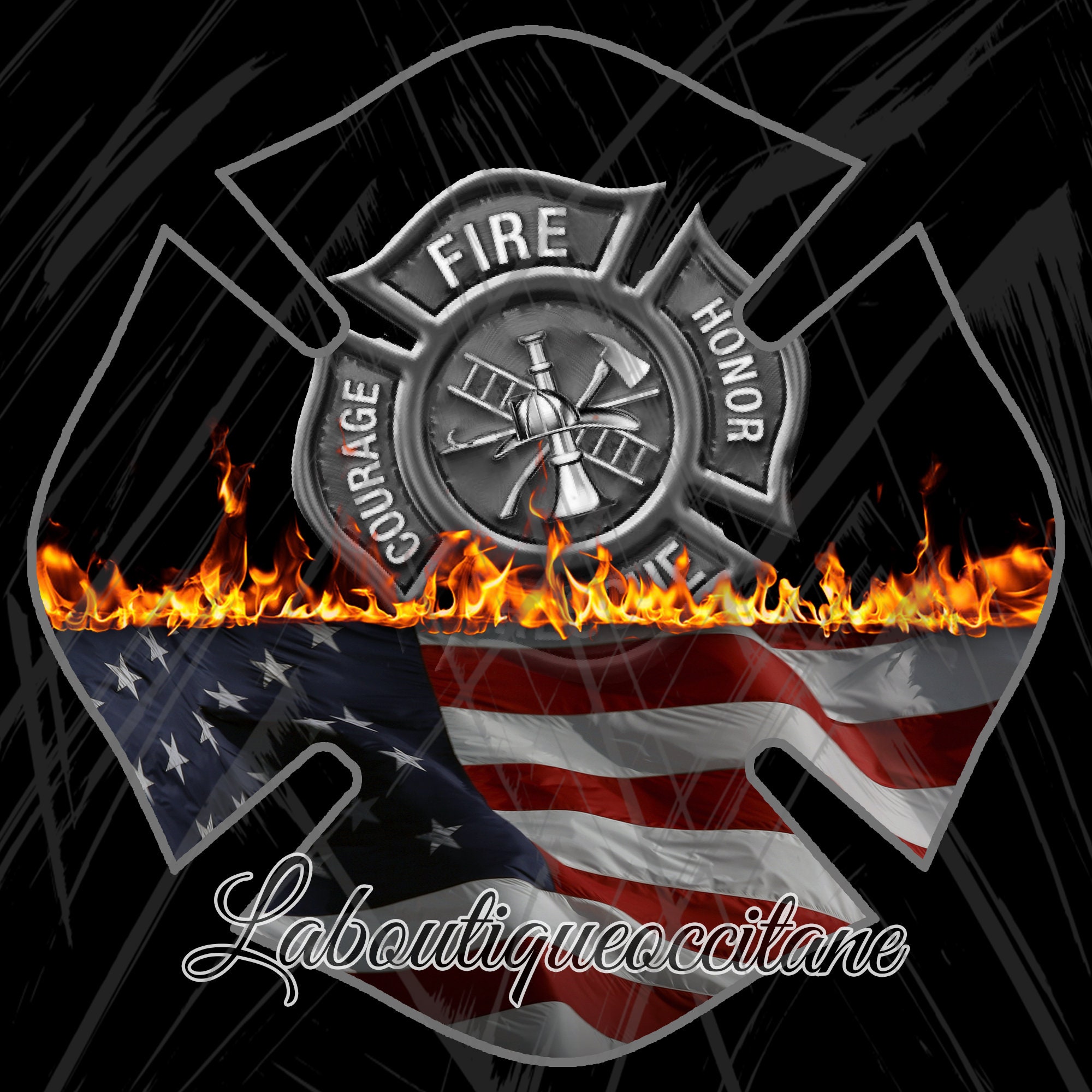 Firefighter Logo Wallpaper