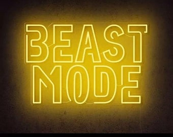 Beast Mode Sign - Etsy