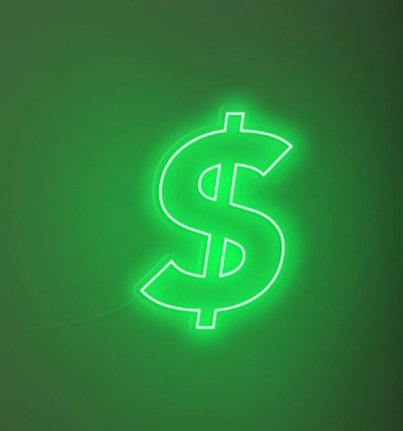Dollar Neon Sign Money Neon Light Signdollar Led Neon Sign | Etsy