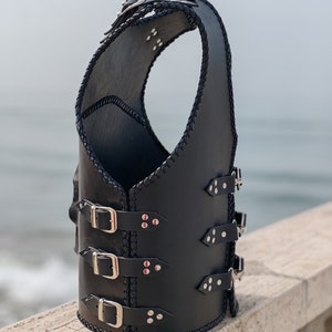 Immortal Handmade Leather Skull Vest - Leather Motorcycle Vest ...