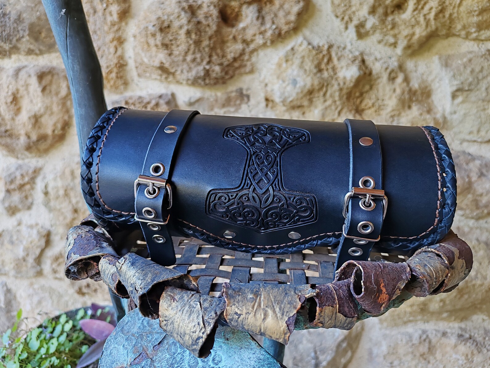 Chopper Leather Motorcycle Bag Unique - Premium Natural Cow Leather Bag ...