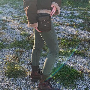 LEATHER HIP BAG, Motorcycle Belt, Bag Brown, Thigh Bag Belt Bag ...