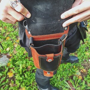 Leather Motorcycle Hip Bag, Biker Fanny Pack, Old School Bag - Etsy