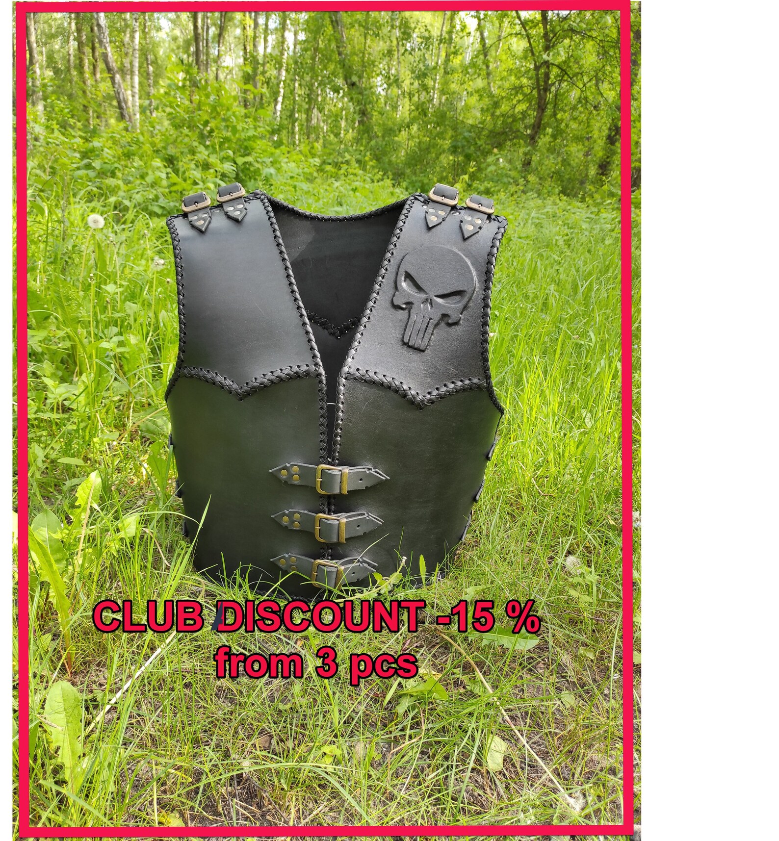 MOTORCYCLE LEATHER VEST Chopper Vest Biker Leather Vest - Etsy