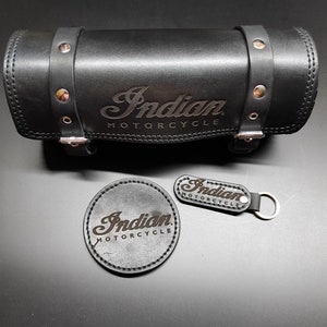 INDIAN LEATHER BAG, Available, Indian Motorcycle Bag, Roll Bag, Chopper ...