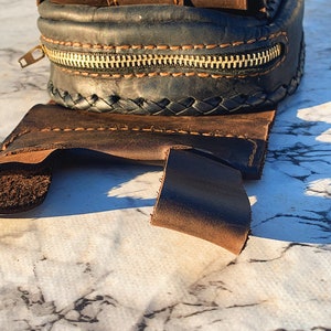 LEATHER HIP BAG, Motorcycle Belt, Bag Brown, Thigh Bag Belt Bag ...