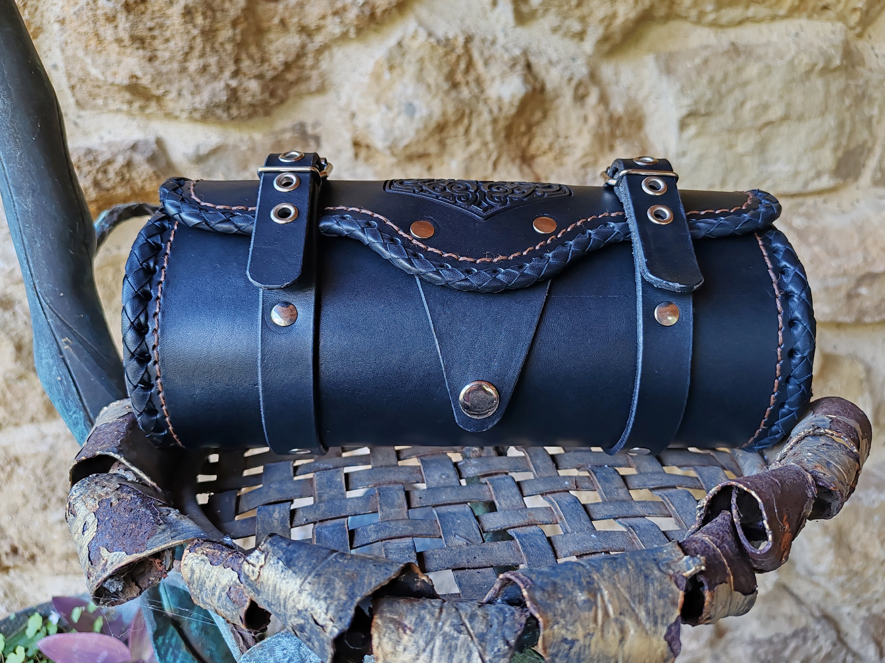 Chopper Leather Motorcycle Bag Unique - Premium Natural Cow Leather Bag ...